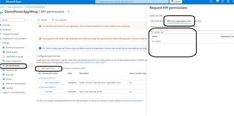 Issues Adding Api Permission For Azure Ad Application Ie Azure Api
