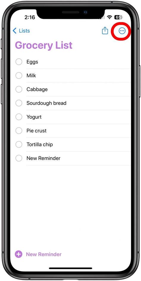 How To Automatically Sort Grocery Lists In Reminders