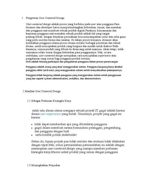 Materi Ppt User Centered Design Pdf