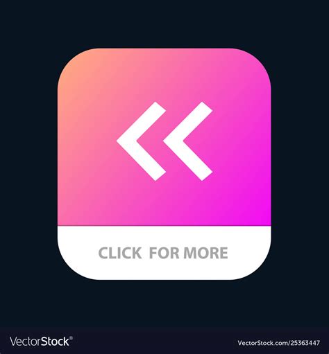 Arrow Arrows Back Mobile App Button Android Vector Image