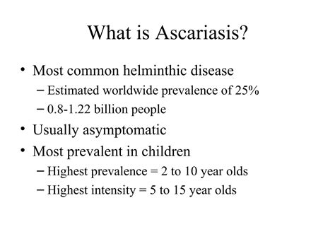Ascariasis Final Ppt