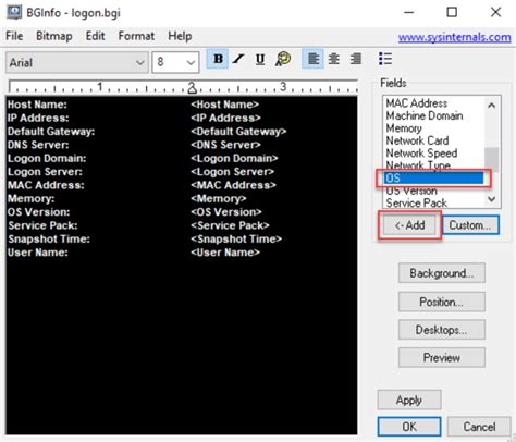 Bginfo 428 Workaround Use A Wmi Query To Report Windows Server 2022 Correctly As The Os