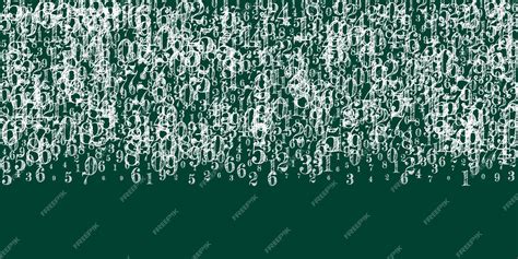 Premium Vector Falling Numbers Math Study Concept With Flying