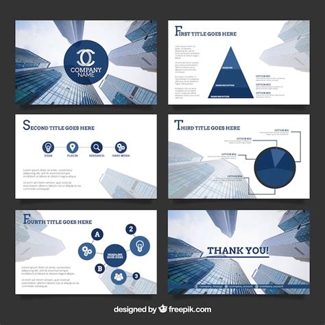 사진이있는 비즈니스 프리젠 테이션 템플릿 프리미엄 벡터