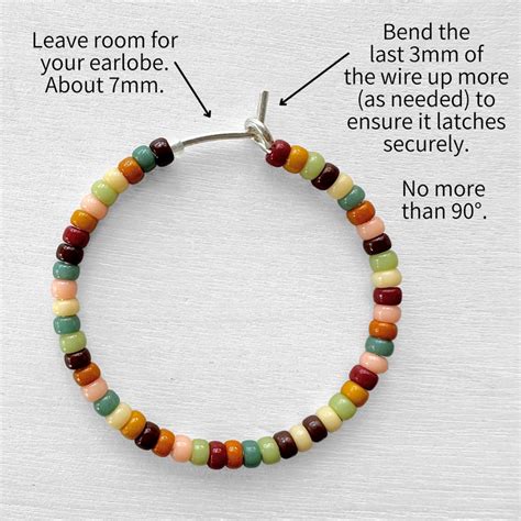 How To Make Beaded Hoop Earrings Free Tutorial The Bead Mix