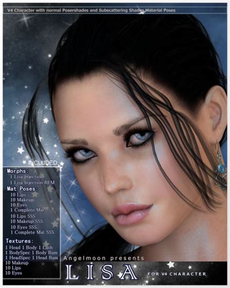 Am Lisa 3d Models For Daz Studio And Poser