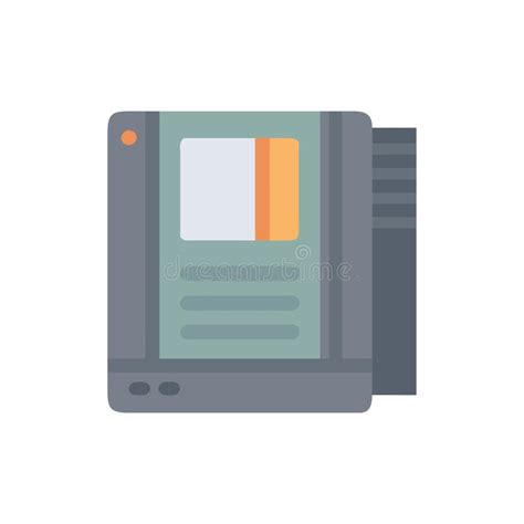 Dynamic Game Cartridge Icon For Retro Gaming Stock Illustration
