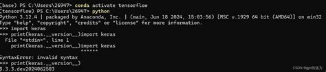 Keras30的相关环境配置keras 安装 Csdn博客