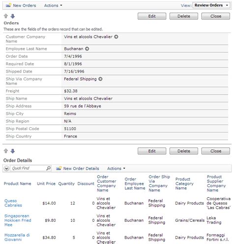 Code On Time Sample Applications Order Form Adding The Order Form Page
