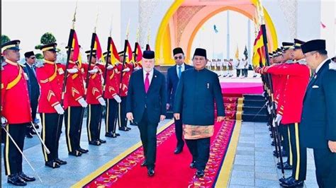 Kunjungi Istana Kenegaraan Malaysia, Prabowo Disambut Dentuman Meriam ...