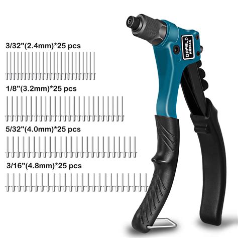 Buy ORFELD Pop Rivet One Hand Rivet With Tool Free Interchangeable Nosepieces In Manual