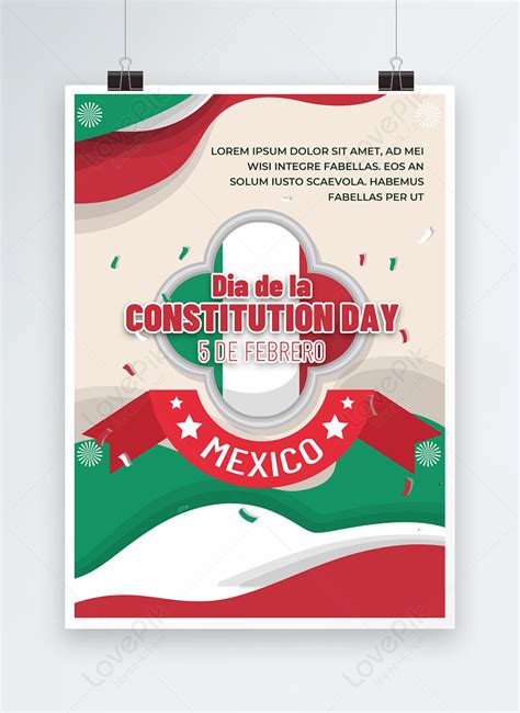 베이지 헌법의 날 포스터 레드 이미지 사진 465790894 무료 다운로드