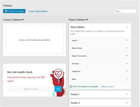 ساخت سایدبار سفارشی در وردپرس با افزونه Custom Sidebars کراسنو
