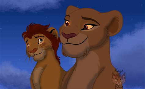 Kiara And Kion Screenshot Redraw By Kaze Blue On Deviantart