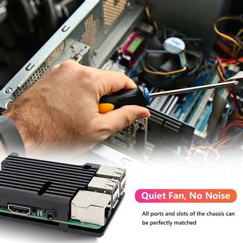 Au For Raspberry Pi 3 Model B B Aluminum Alloy Case Shell Without