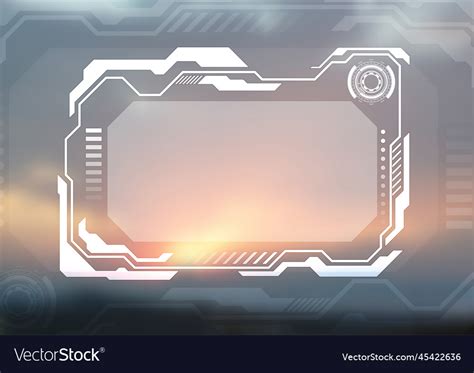 Technology Futuristic Hud Display Interface Vector Image