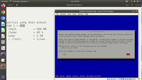 [belajar linux] installasi linux debian 9 dengan lvm logical volume