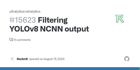 Filtering Yolov8 Ncnn Output · Issue 15623 · Ultralytics Ultralytics · Github