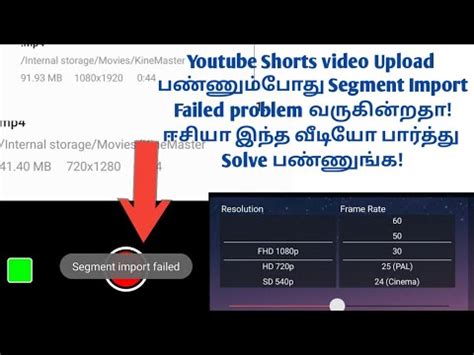 How To Fix Segment Import Failed Problem For Youtube Shorts Video While Uploading YouTube In