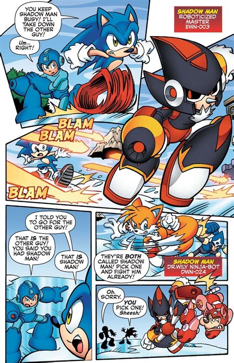 Sonic And Mega Mans Robot Fighting Team Up Continues In ‘mega Man 26