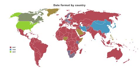 Date Format By Country Vivid Maps