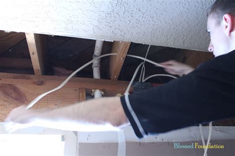 Blessed Foundation Post Hiding Electrical Wires