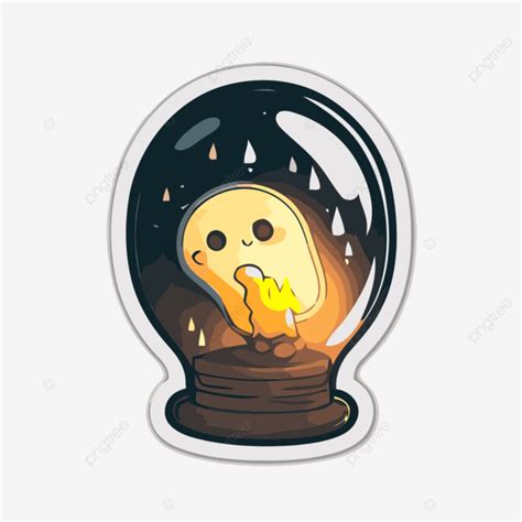 파이어 볼 스티커 벡터 하얀색 만화 야간 조명이 격리된 스티커 디자인 상표 Png 일러스트 및 벡터 에 대한 무료 다운로드 Pngtree