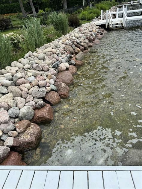 Rip Rap Shoreline Solutions In Lake Geneva Elite Piers