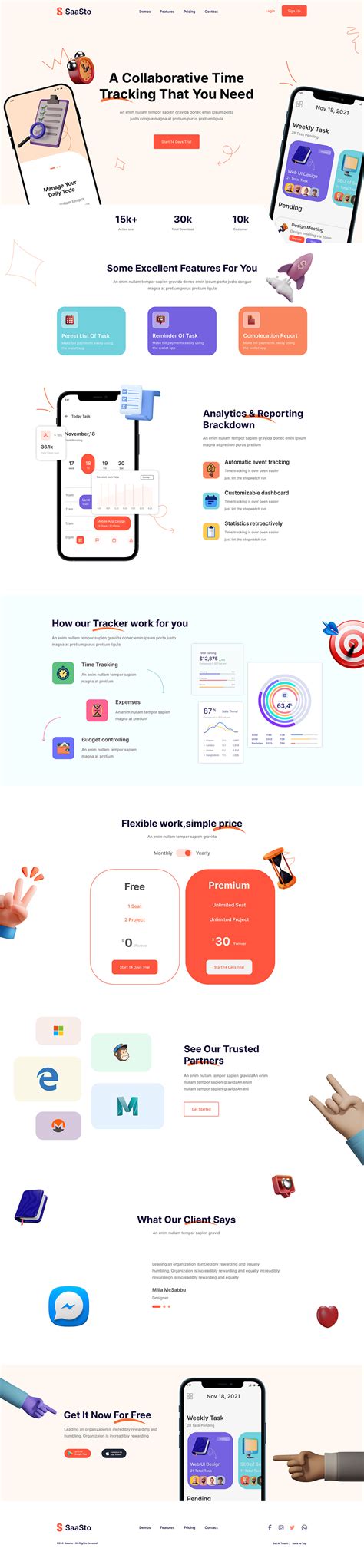 Saas Website Design On Behance