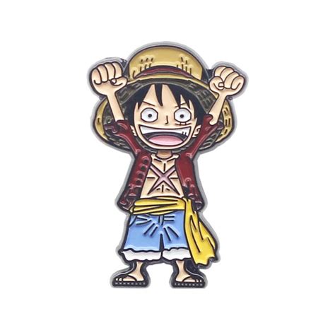 Enamel Pin Monkey D Luffy One Piece Nufsed Sticker