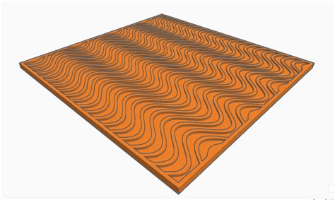 3d File Tranquil Pattern Polymer Texture Mat・3d Printer Design To Download・cults