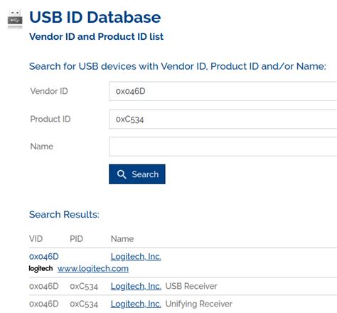 Usb Vid Pid Nimfaprint