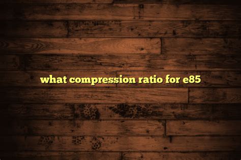 Compression Ratio Automotive Simple