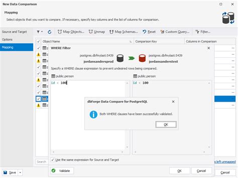 Exclude Objects From Comparison And Synchronization
