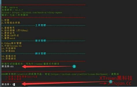 基于 Xray core 的 Xray VLESS TCP XTLS 一键脚本 XTrojan黑科技
