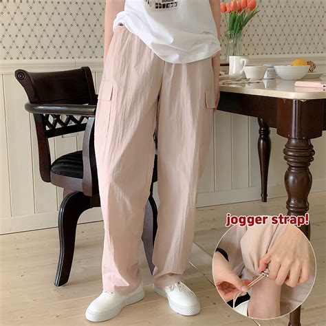 아더먼데이 💙데일리룩재구매최고 쿨스트링 투웨이 밴딩팬츠