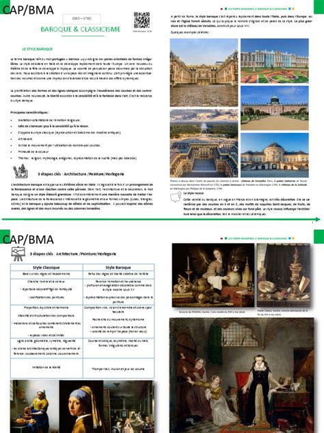 Baroque Et Classicisme Styles Et Évolution Pdf Baroque Classicisme