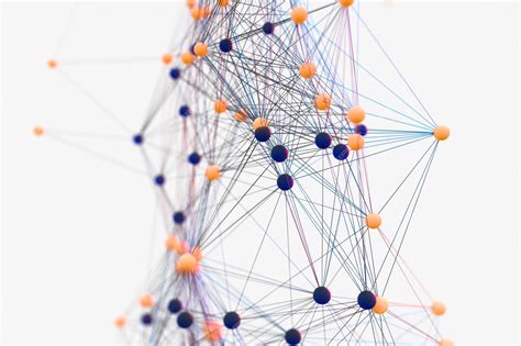 Premium Photo Gene Lines And Nodes Biological Gene Structure 3d Rendering