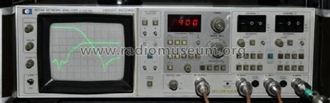 Network Analyzer 8754a Equipment Hewlett Packard Hp