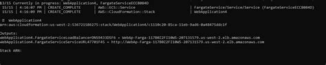 Deploying Net Webapp To Ecs Fargate Using Cdk Does Not Return Stack Arn · Issue 140 · Awsaws