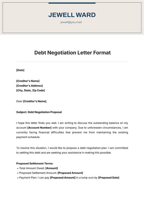 Free Negotiation Templates To Edit Online