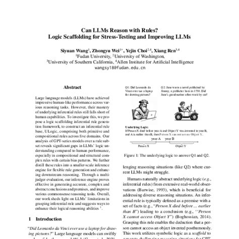 can llms reason with rules logic scaffolding for stress testing and