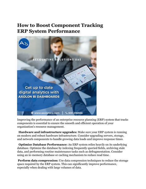 PPT How To Boost Component Tracking ERP System Performance PowerPoint Presentation ID