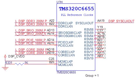 tms320c6655 200mhz clock can be used for ddr srio and core