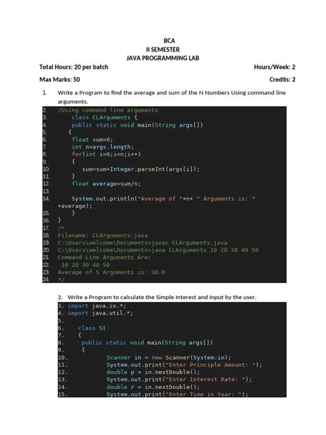Java Practical Manual-2025 | PDF | Constructor (Object Oriented Programming) | Programming