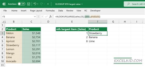 name of nth largest value excel bootcamp