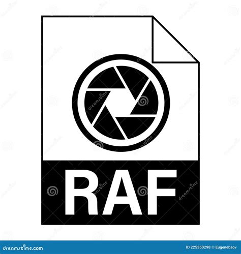 Modern Flat Design Of Raf File Icon For Web Stock Illustration