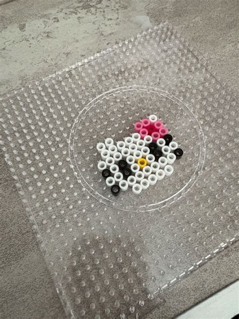 Hello Kitty Mini Perler Beads Earrings Hello Kitty Perler Beads
