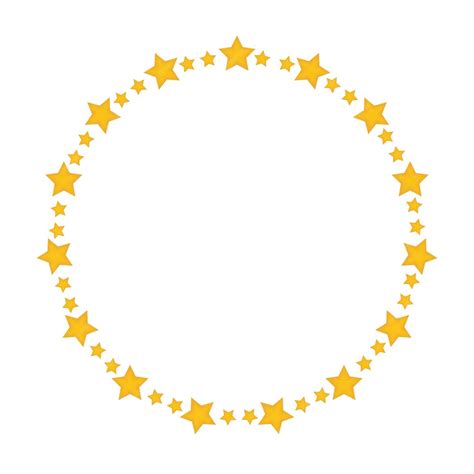 스타 서클 프레임 그라데이션 별 무료 벡터