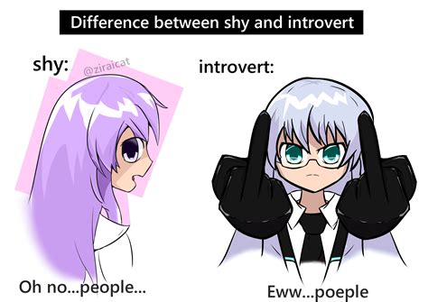 difference between shy and introvert r gamindustri